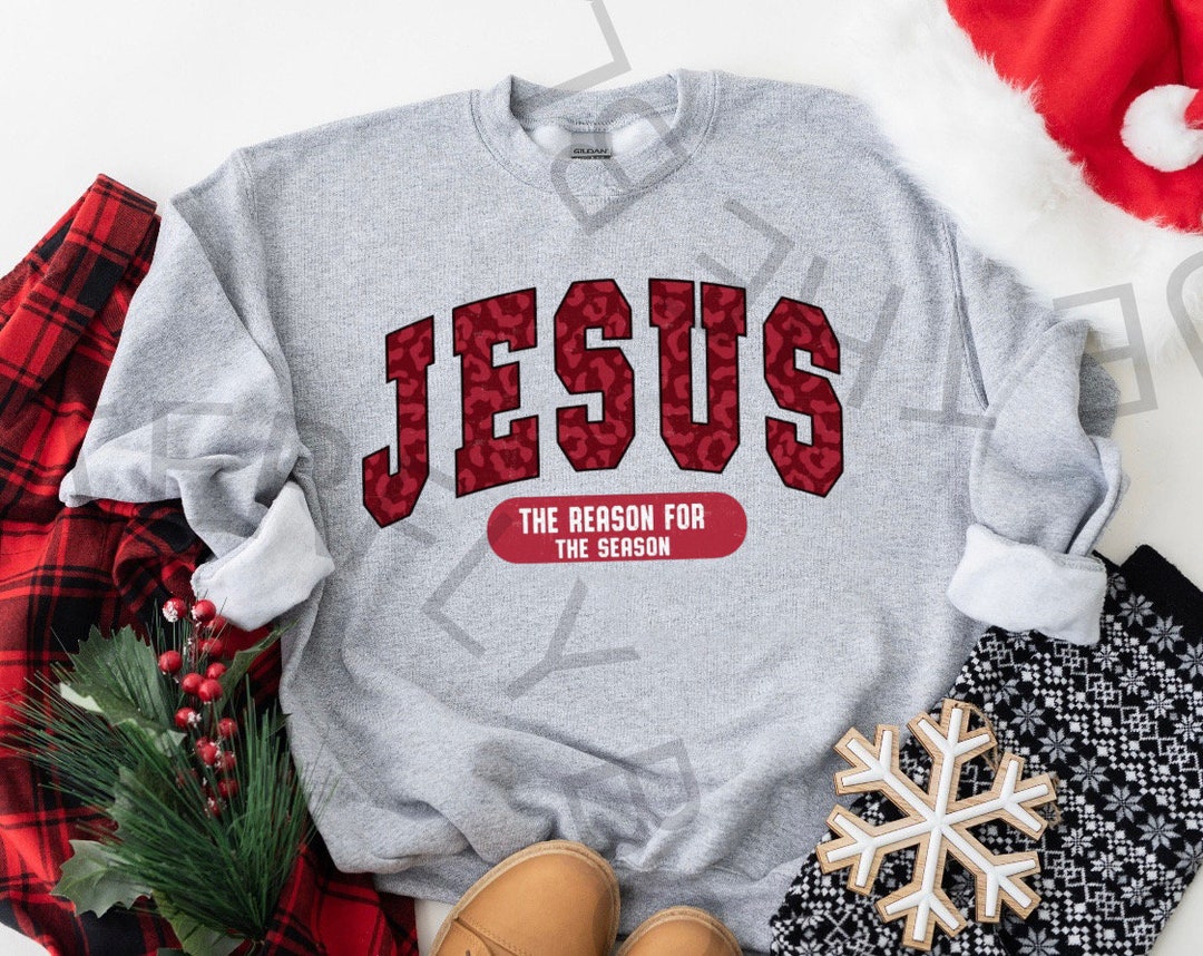Jesus the Reason for the Season Christmas Graphic Top - Etsy