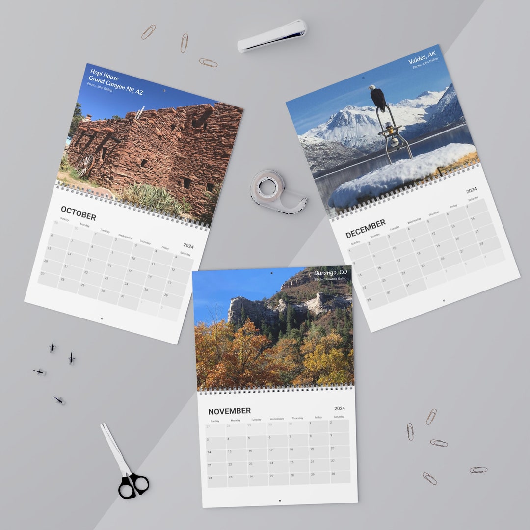 2024 Scenic Landscapes 12-month Calendar - Etsy