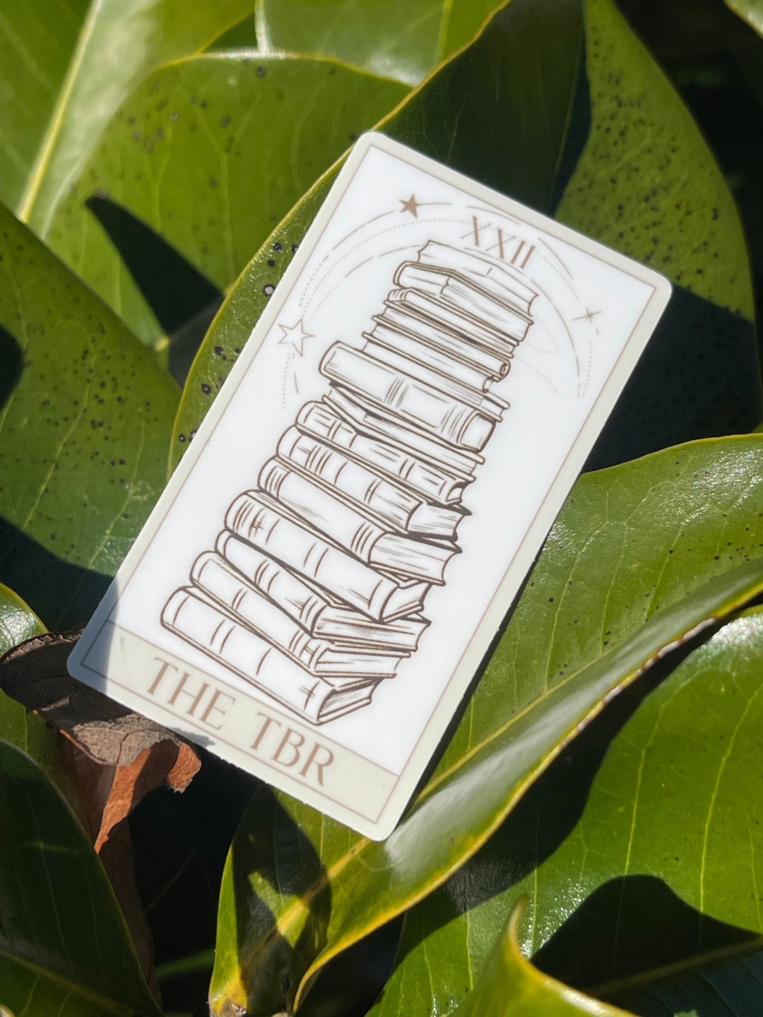 TBR Sticker, Gift for Her, Kindle Sticker, Tarot Card Sticker, Dark ...