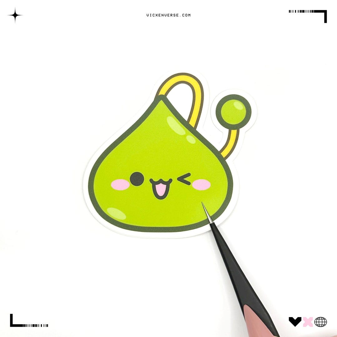 Green Slime Waterproof Vinyl Sticker - Etsy