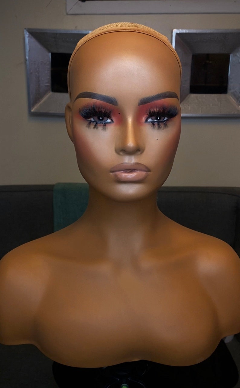 Meet Jakayla! Realistic Glammed Mannequin Head With Shoulders for ...