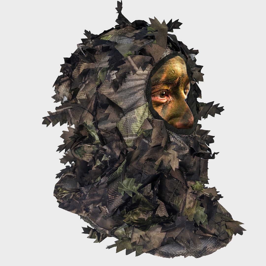 Ultimate Green Camouflage Leafy Hunting Mask – Stay Invisible, Hunt ...