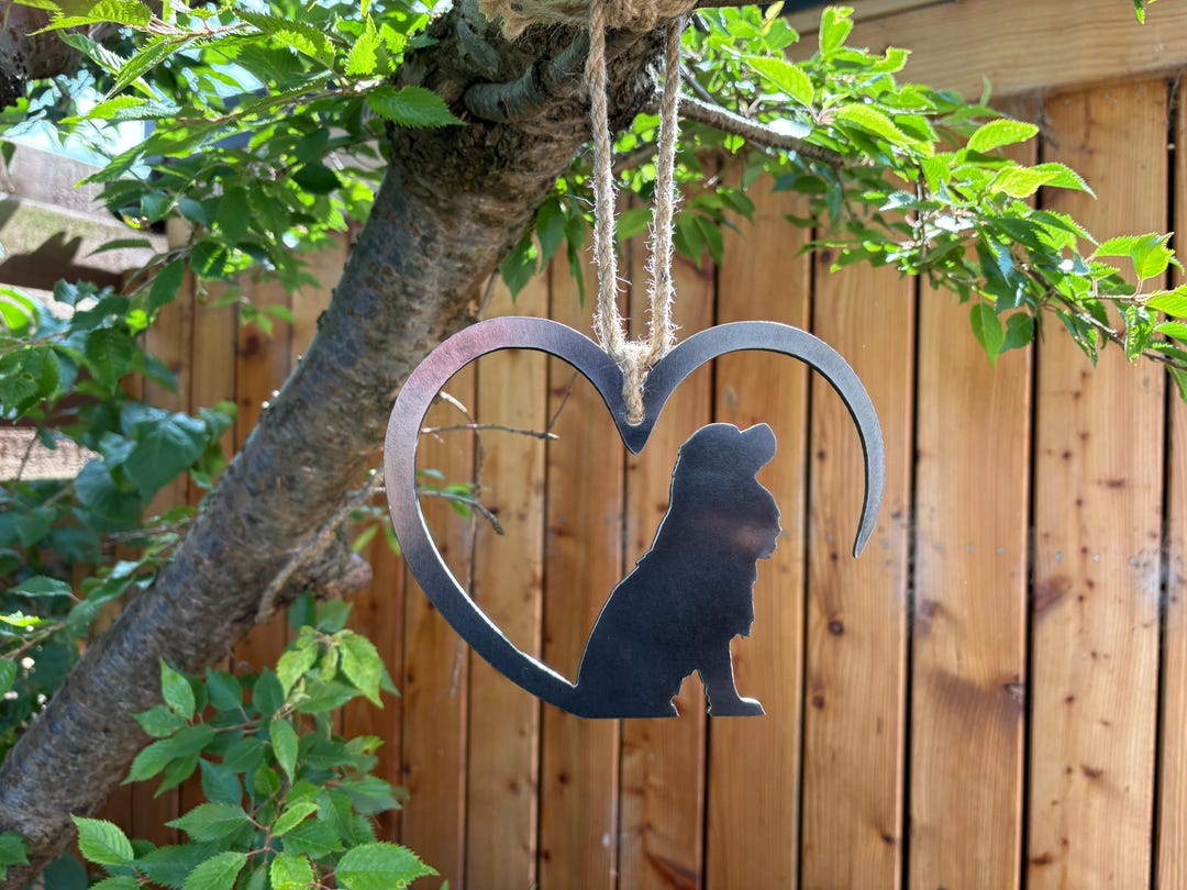 Metal Cavalier King Charles Love Heart | Dog Tribute, Unique Pet Decor ...