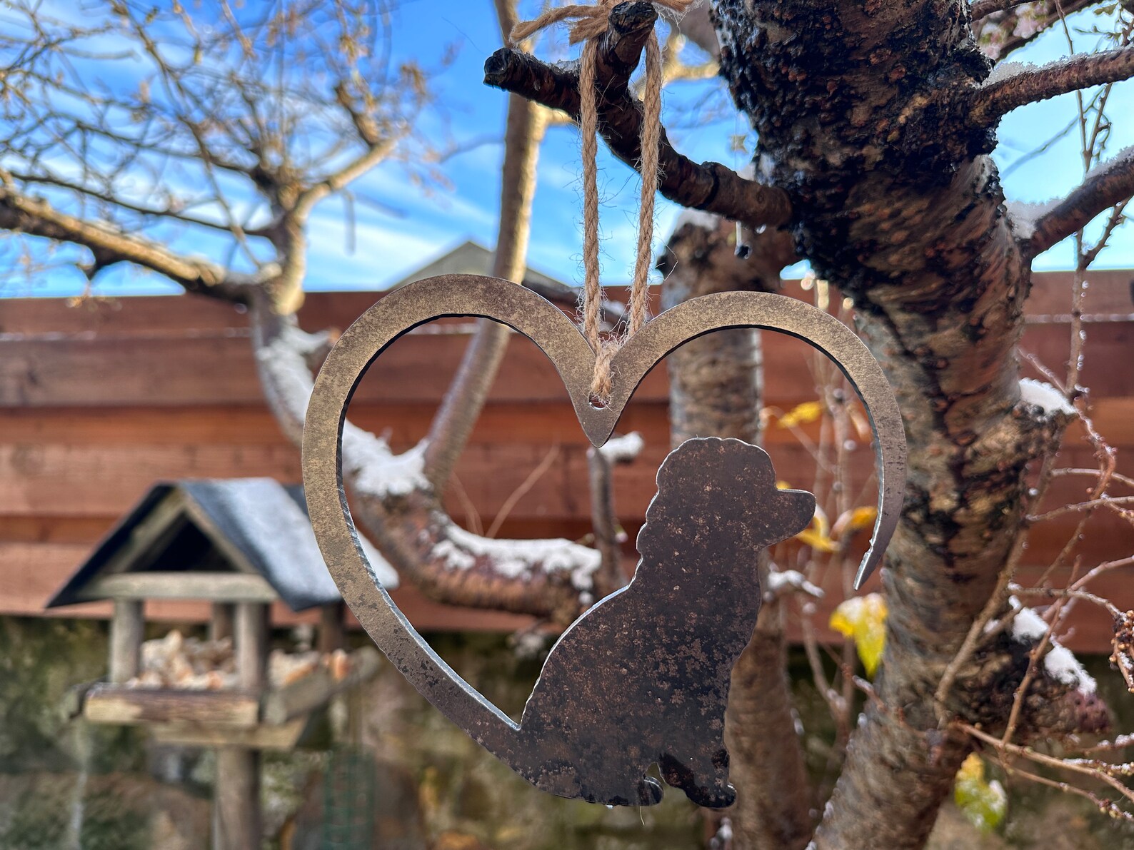 Metal Poodle Dog Love Heart | Unique Pet Decor, Housewarming Gift ...