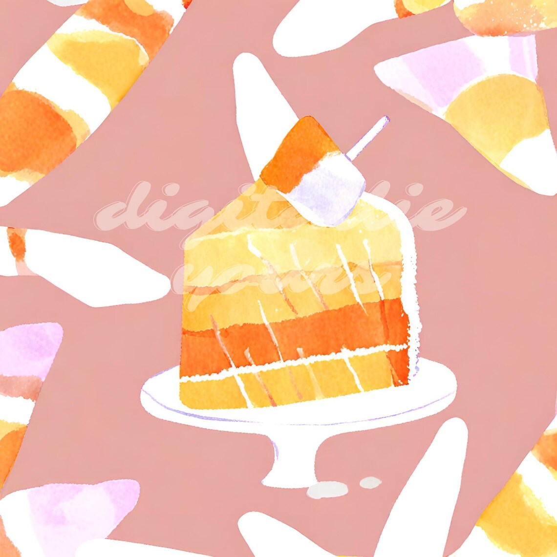Watercolor Candy Corn Clipart, Candy Corn Clipart, Candy Corn Clip Art ...