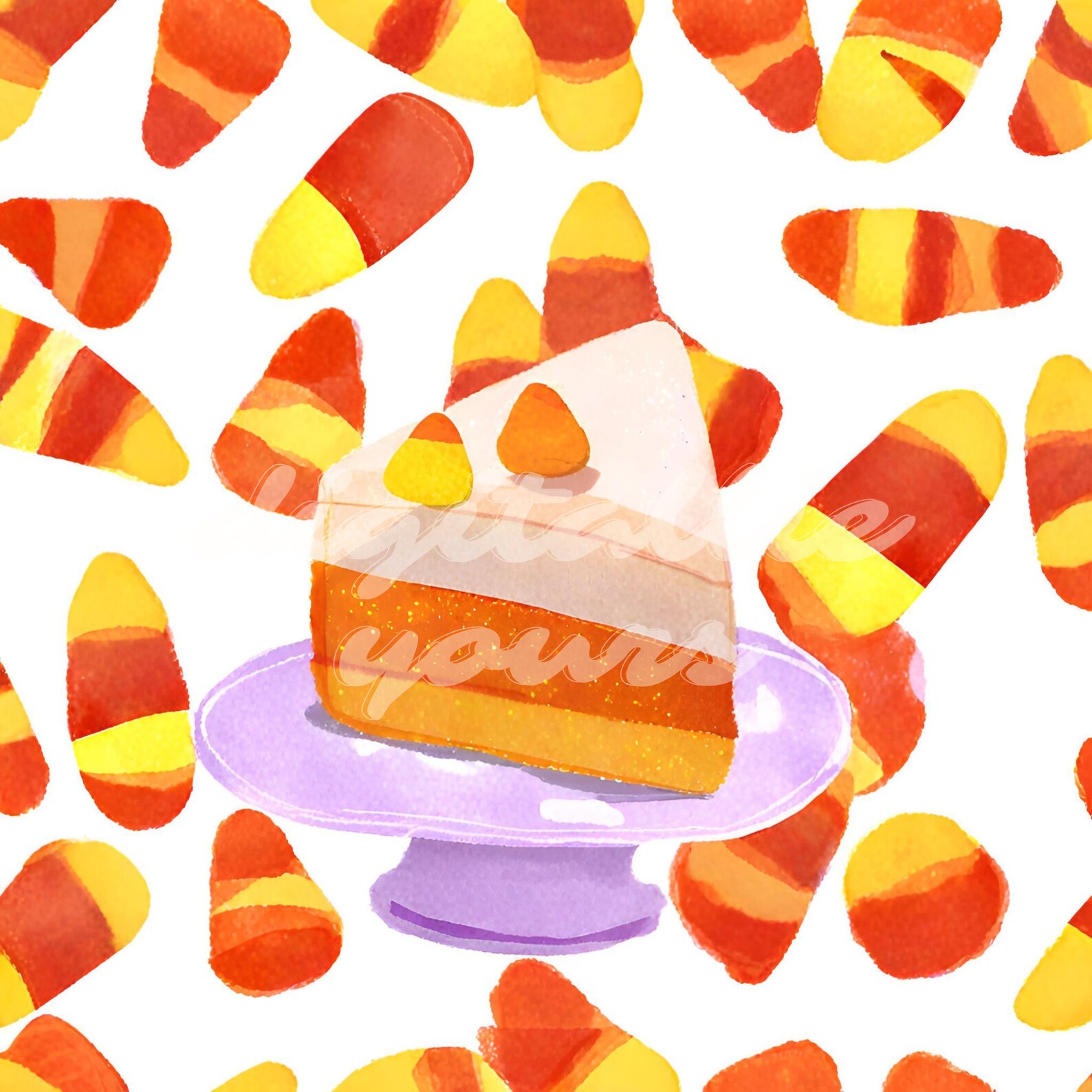 Watercolor Candy Corn Clipart, Candy Corn Clipart, Candy Corn Clip Art ...