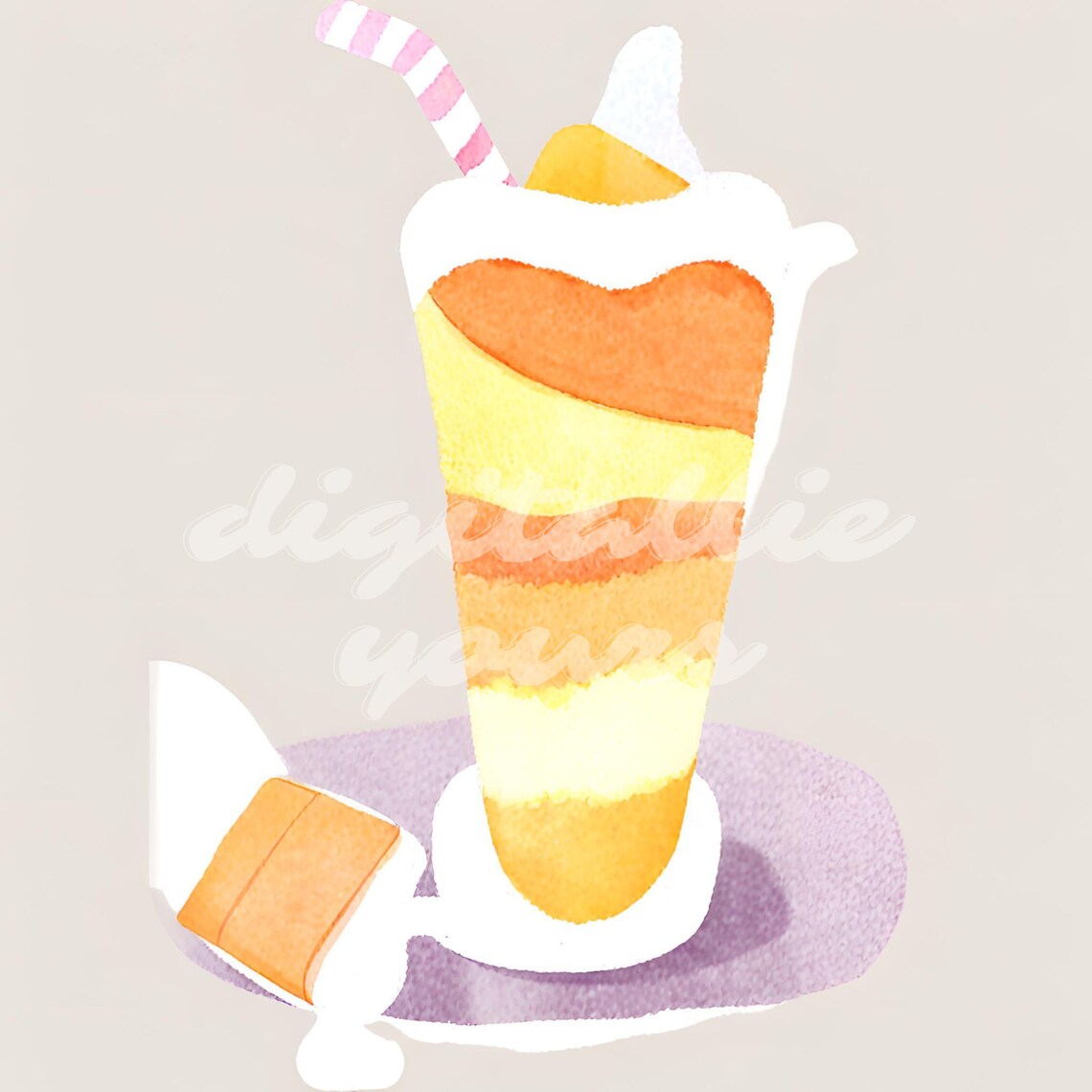 Watercolor Candy Corn Clipart, Candy Corn Clipart, Candy Corn Clip Art ...