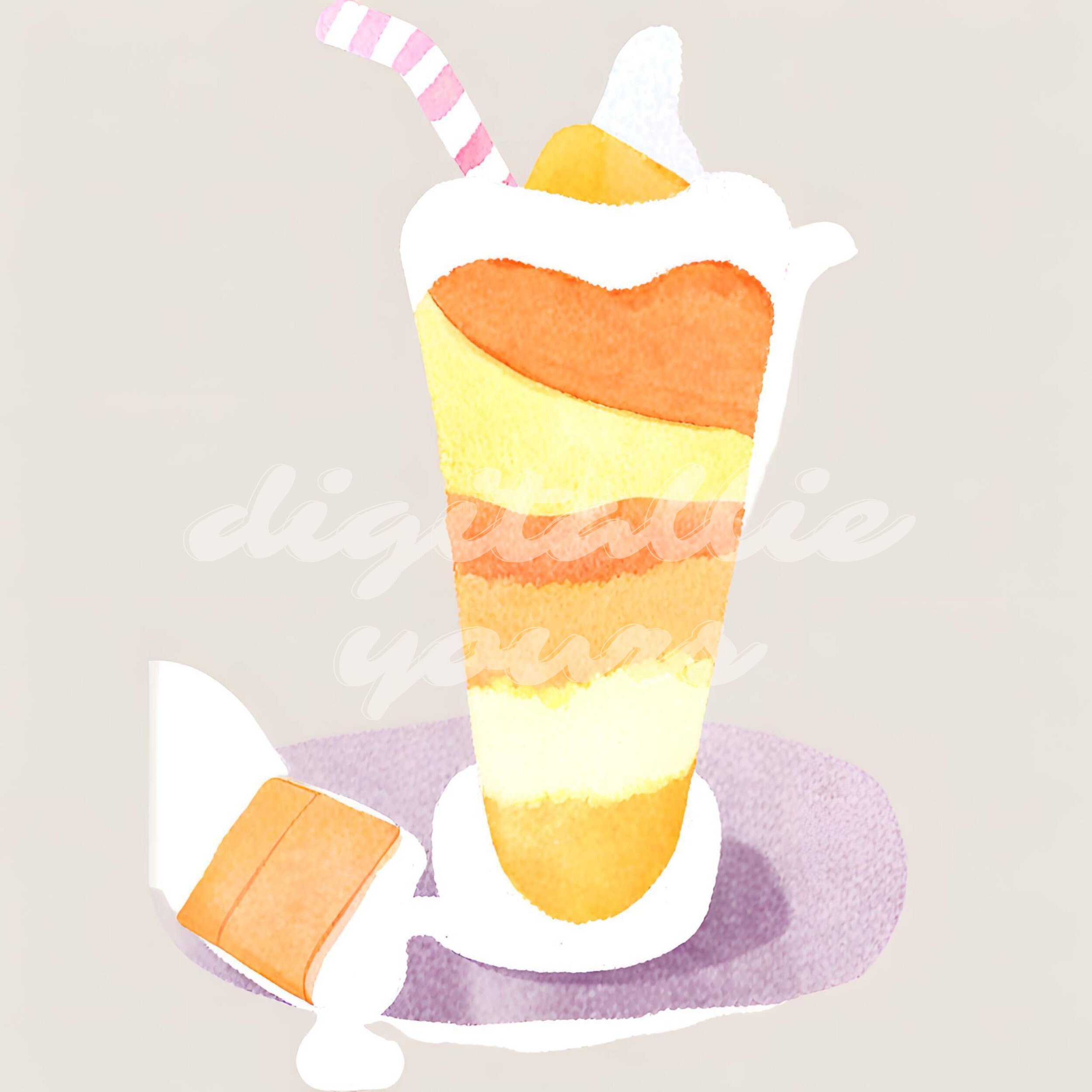 Watercolor Candy Corn Clipart, Candy Corn Clipart, Candy Corn Clip Art ...
