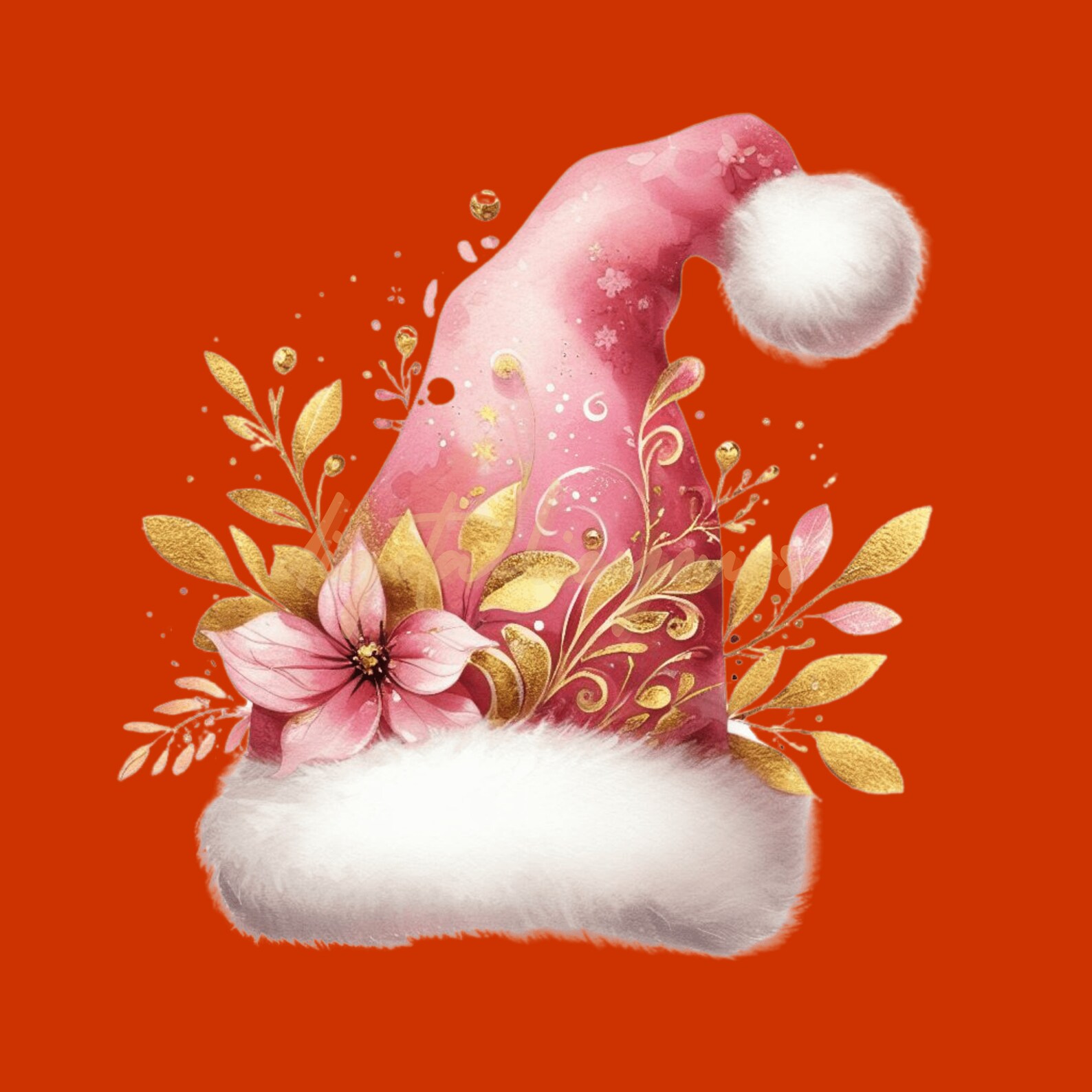 Watercolor Santa Hat Clip Art, Santa Hat Clipart, Santa Hat Svg, Santa ...