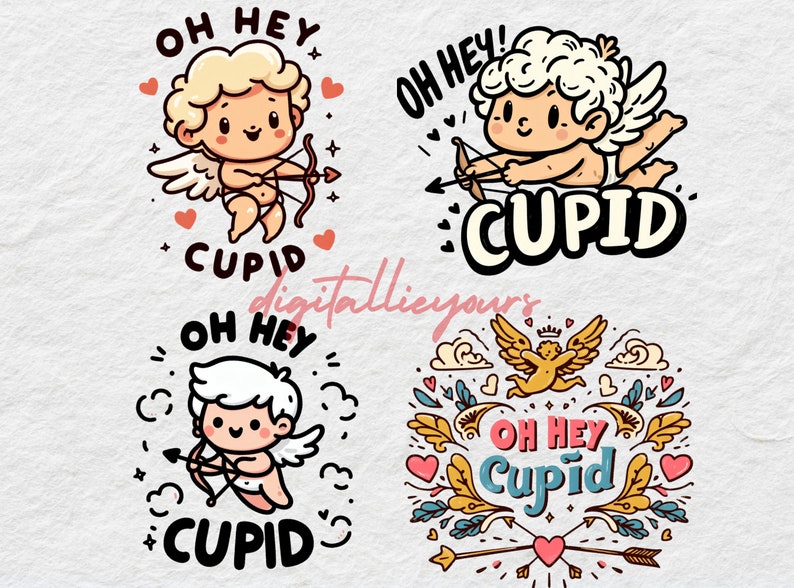 Oh Hey Cupid Valentines Day Clipart,stupid Cupid Png,cupid Child With ...