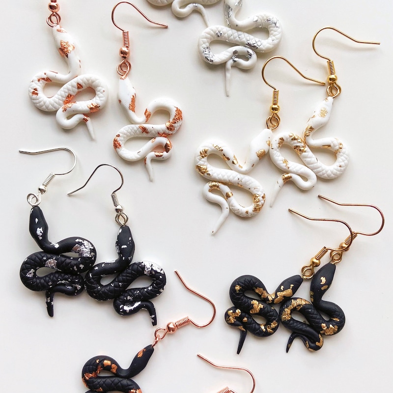 Snake Earrings - Etsy