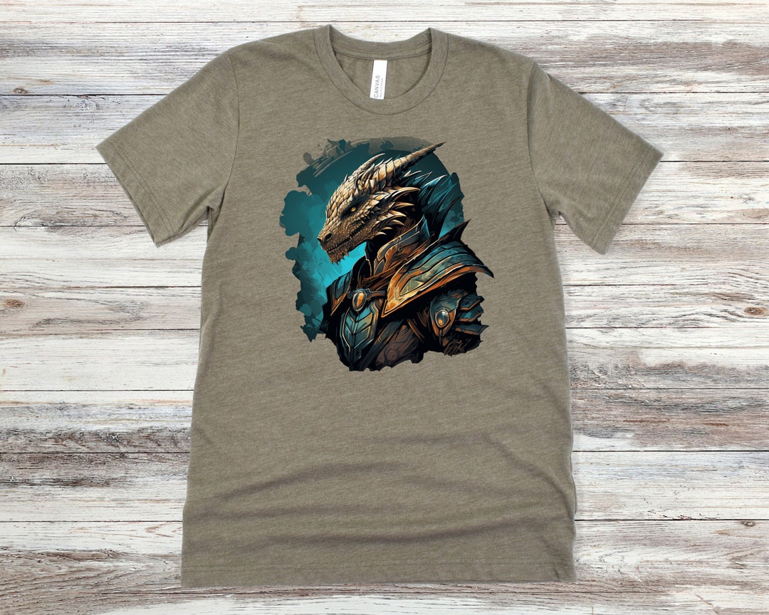 Male Gold Dragonborn Paladin Bronze Copper Brass Fighter Dnd Character ...