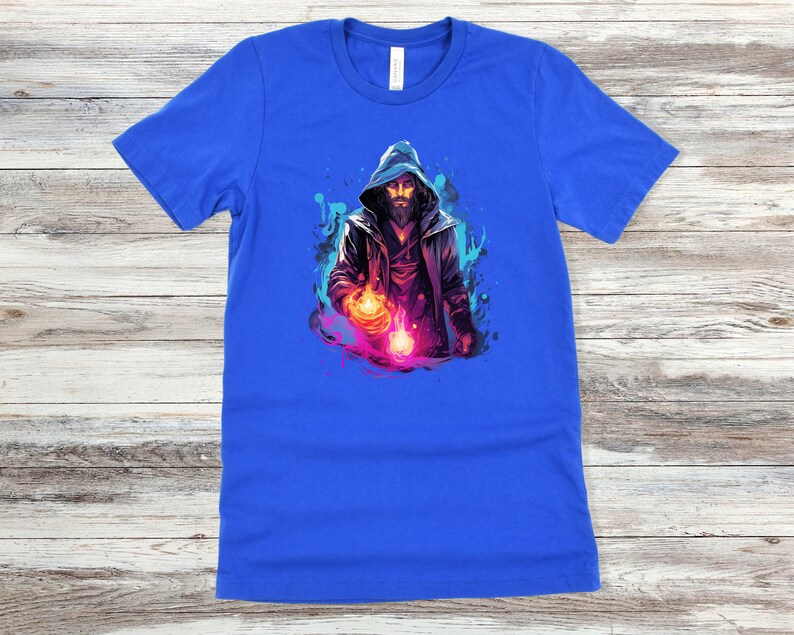 Male Human Sorcerer Wizard Warlock Dnd Character Tshirt D&D Shirt ...