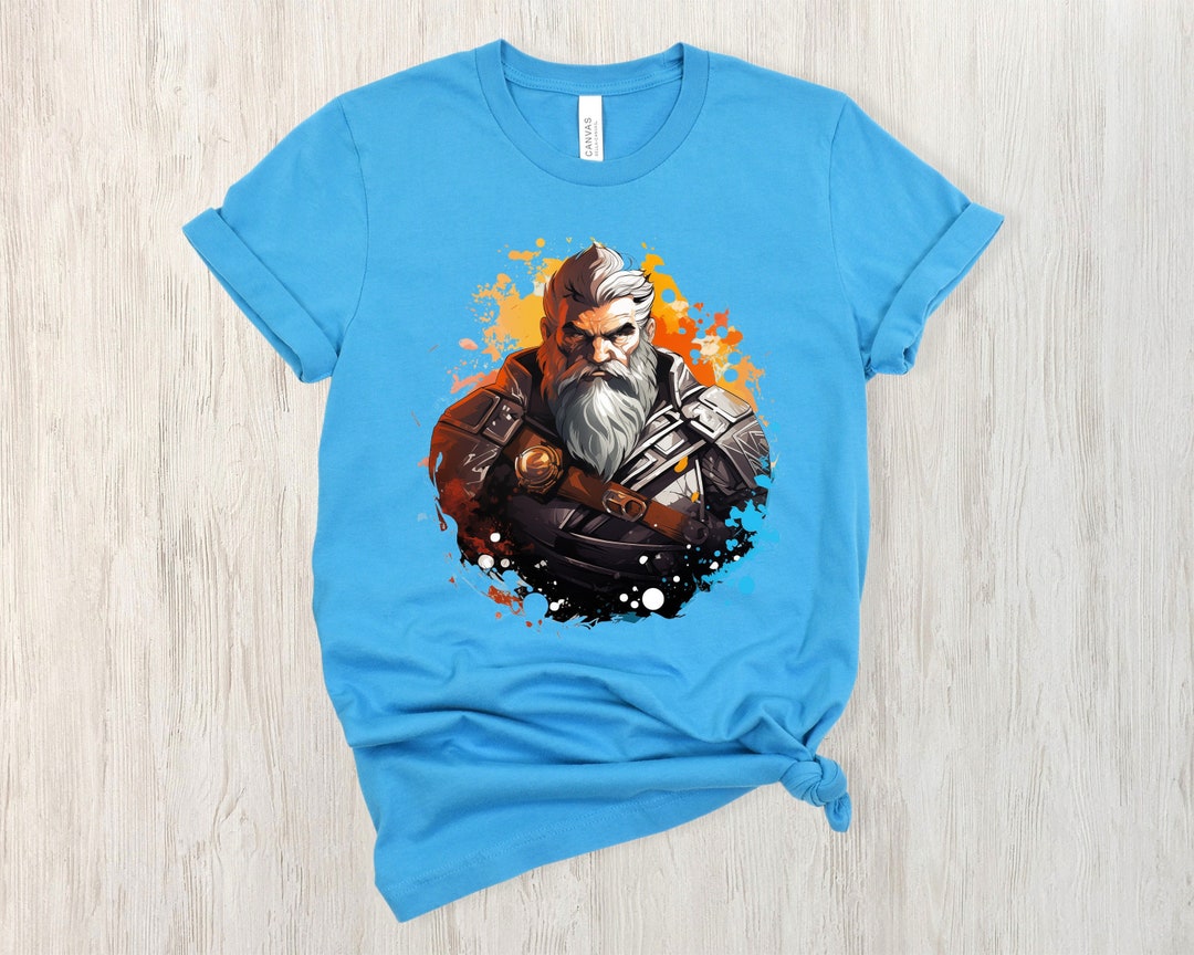 Male Dwarf Fighter Human Cleric Paladin Dnd Character Tshirt D&D Shirt ...