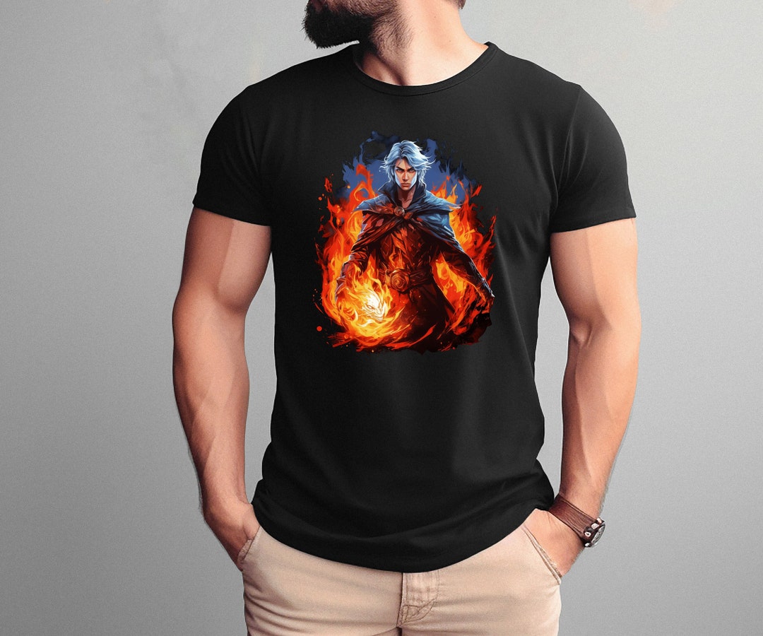 Dnd Character Tshirt Male Human Wizard Half-elf Halfling - Etsy
