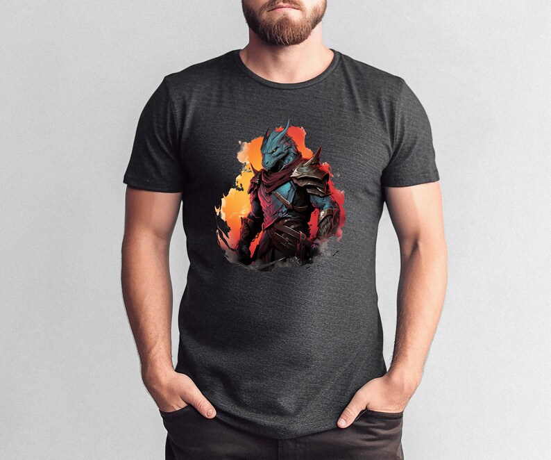 Male Silver Dragonborn Fighter Blue Paladin Cleric Ranger Dnd Character ...