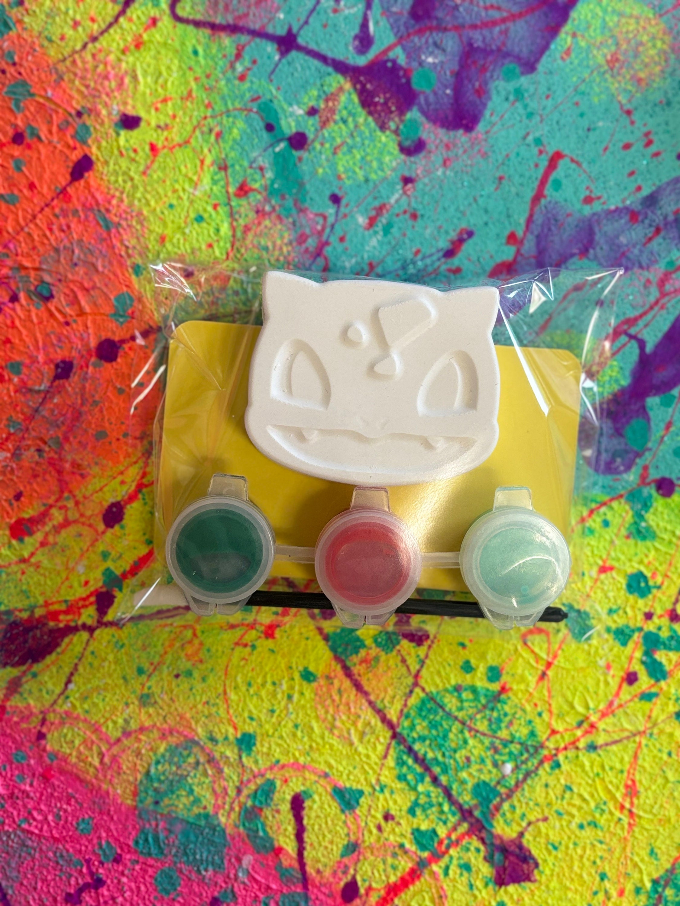 Poke Mon Inspired Kids Paint Party Favour -paint You Own Poke Party ...