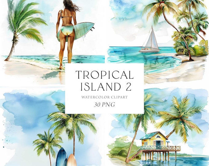 Surfing Clipart, Surf Girl Clipart, Summer Vacation Clipart, Beach ...