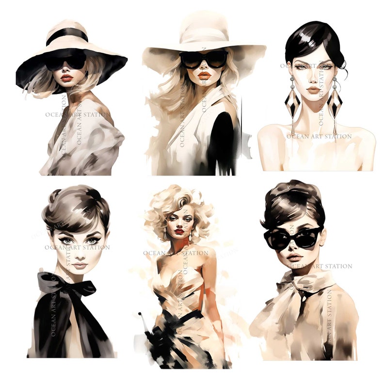 Fashion Girls Clipart, Fashion Model, Boss Babe Clipart Png, Glamour ...