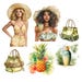Summer Vacation Clipart, Pool Party Clipart, Beach Girls Clipart ...