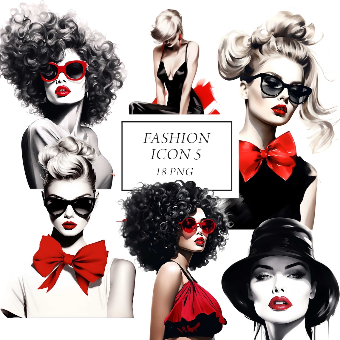 Fashion Girls Clipart, Fashion Model Clipart, Glamour Clipart ...