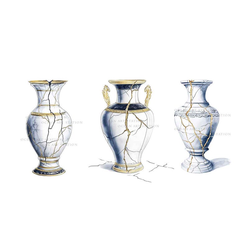 Antient Statues Clipart, Kintsugi Clipart, Roman Sculptures, Statues ...