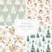 Pastel Christmas Patterns, Christmas Digital Papers, Christmas Seamless ...