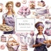 Bakery Clipart, Baking Clipart Watercolor, Desserts Cooking Clipart ...