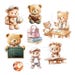 Back to School Clipart, Teacher Clipart, Cute School Clipart, Teddy ...