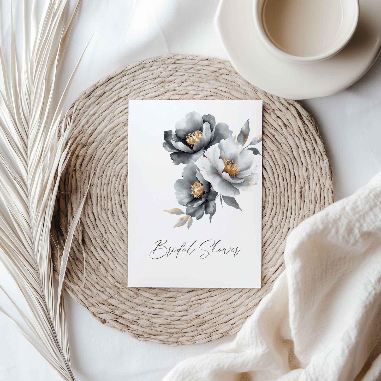 Gray Flowers Clipart, Gray Gold Bouquets, Black Flowers Clipart ...