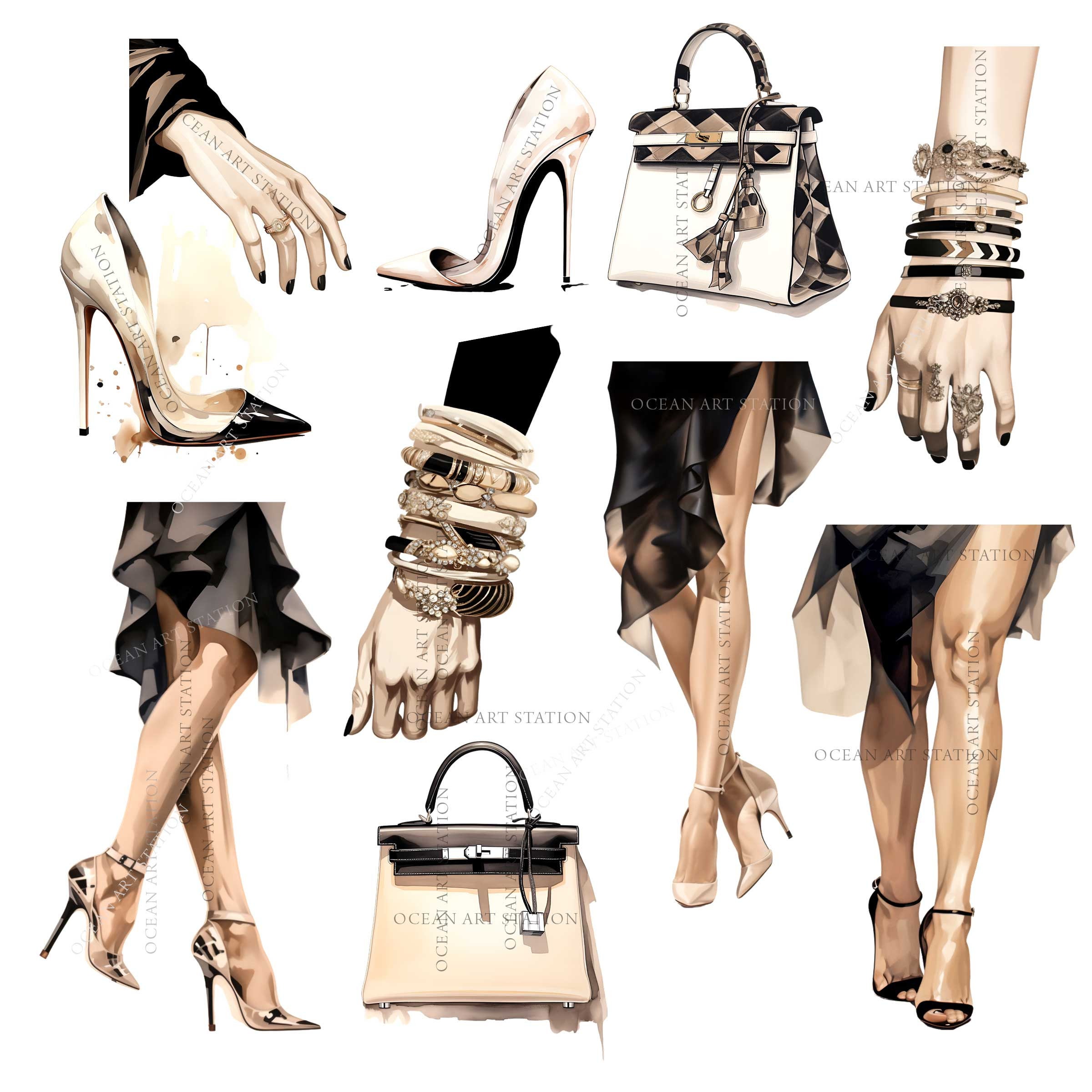 Fashion Girls Clipart, Fashion Model, Boss Babe Clipart Png, Glamour ...