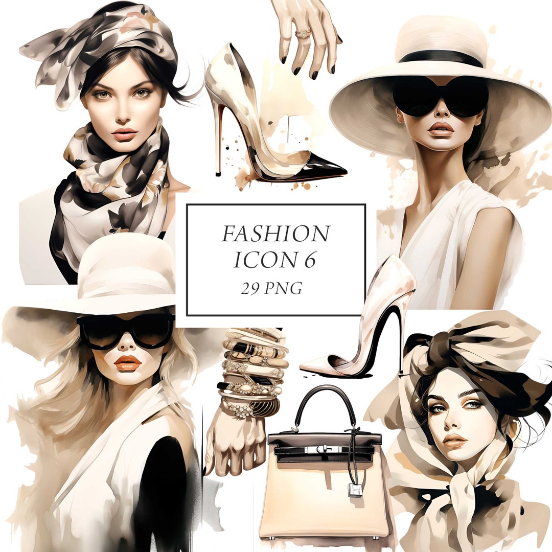 Fashion Girls Clipart, Fashion Model, Boss Babe Clipart Png, Glamour ...