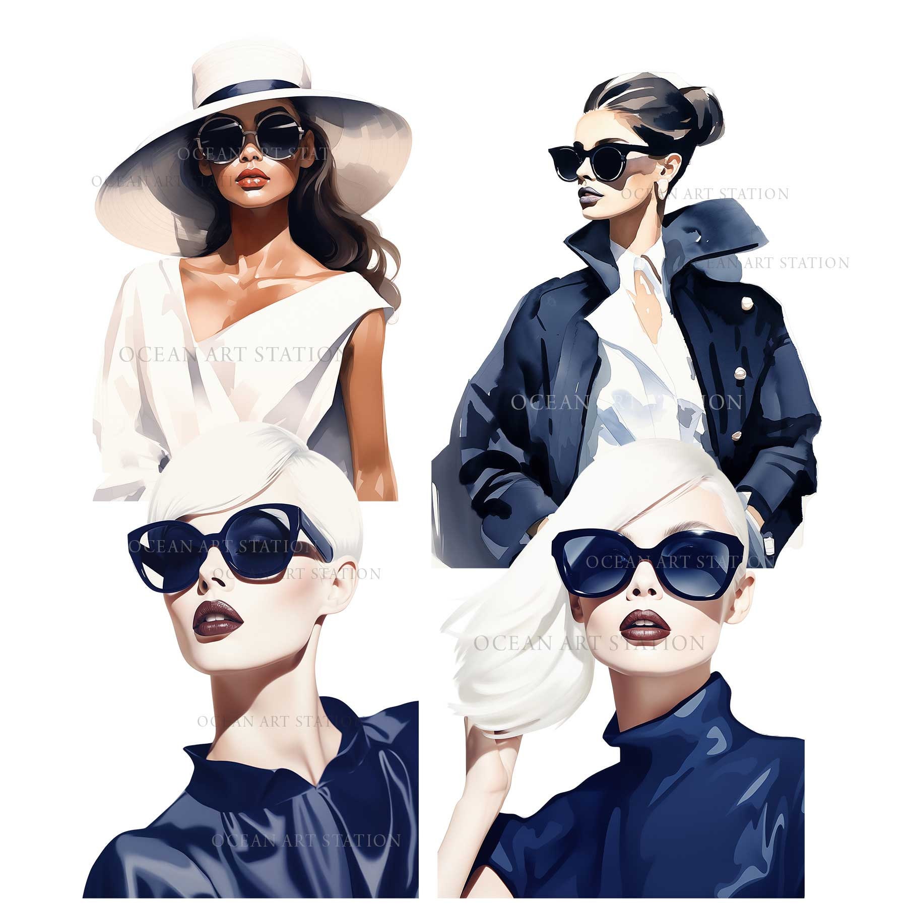 Fashion Girls Clipart, Boss Girl Clipart Png, Fashion Model, Boss Babe ...