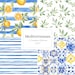 Mediterranean Digital Papers, Mediterranean Seamless Patterns, Lemon ...