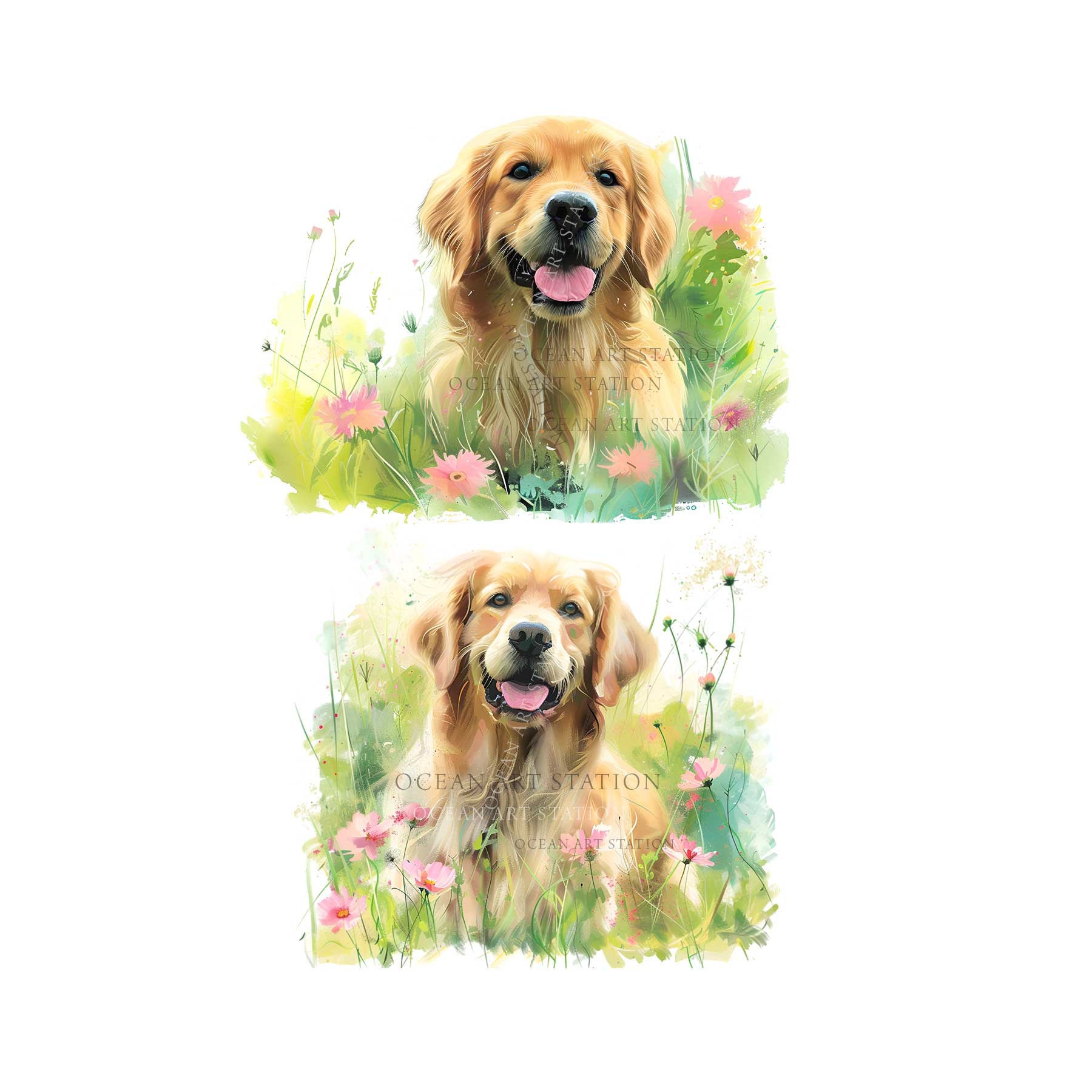 Cats and Dogs Clipart Watercolor, Dog Lover Clipart, Pets Clipart, Cats ...