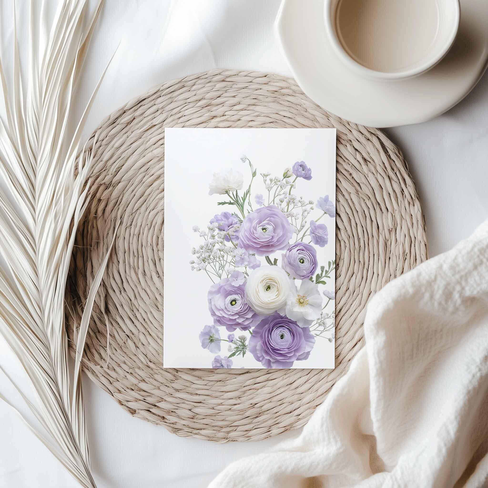 Purple Floral Clipart, Purple Wedding Clipart, Purple Baby Shower ...