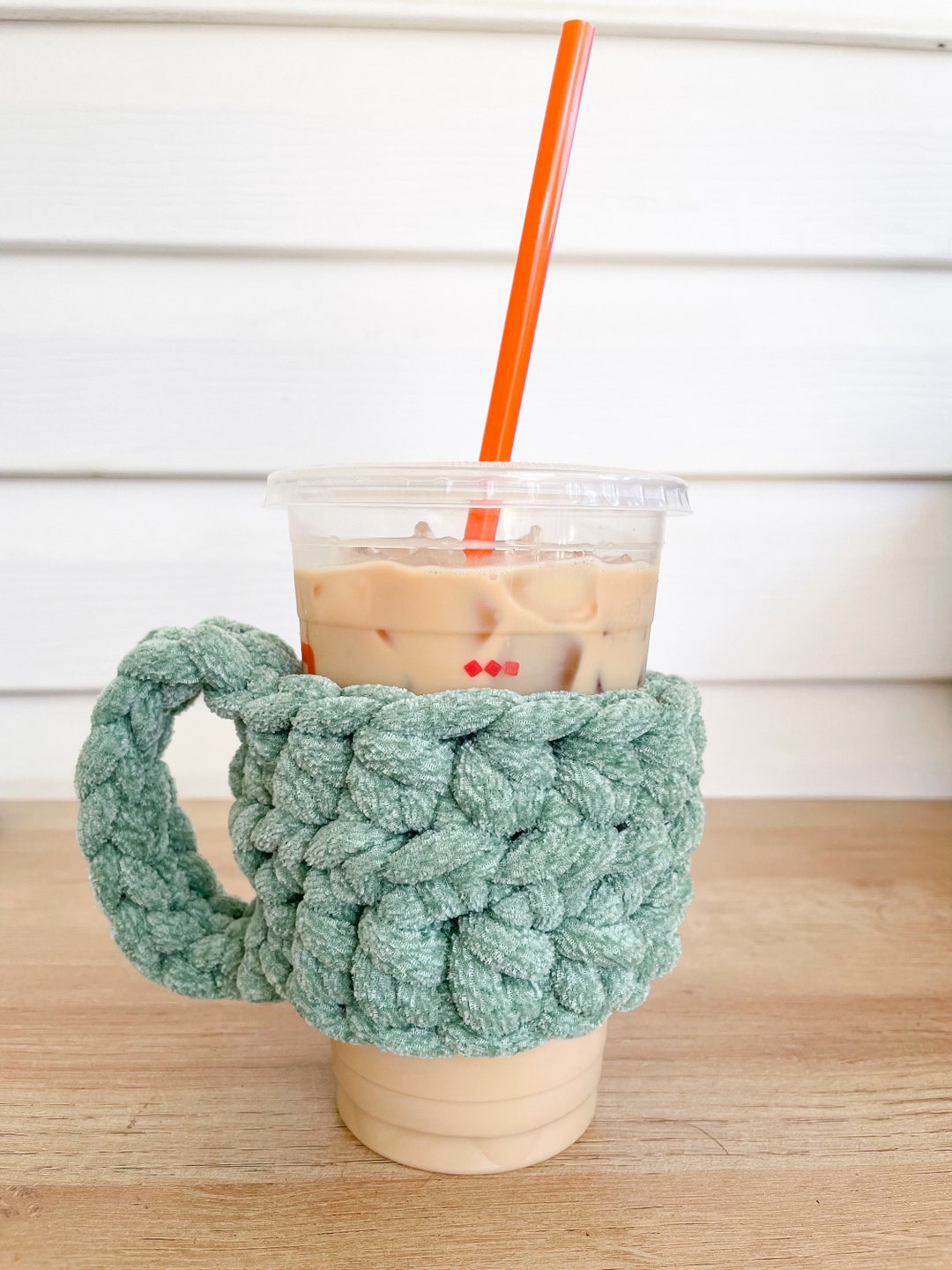 Crochet Cup Cozy, Iced Coffee Cup Cozy, Asthetic Cup Cozy - Etsy