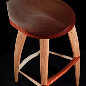 Guitar Stool / Stand, Made of Mahogany and Ash Wood by M-ski - Etsy