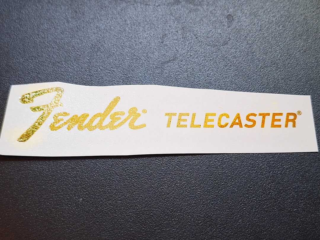 70s Fender Style Metallic Chrome Telecaster Decal Reproduction - Etsy
