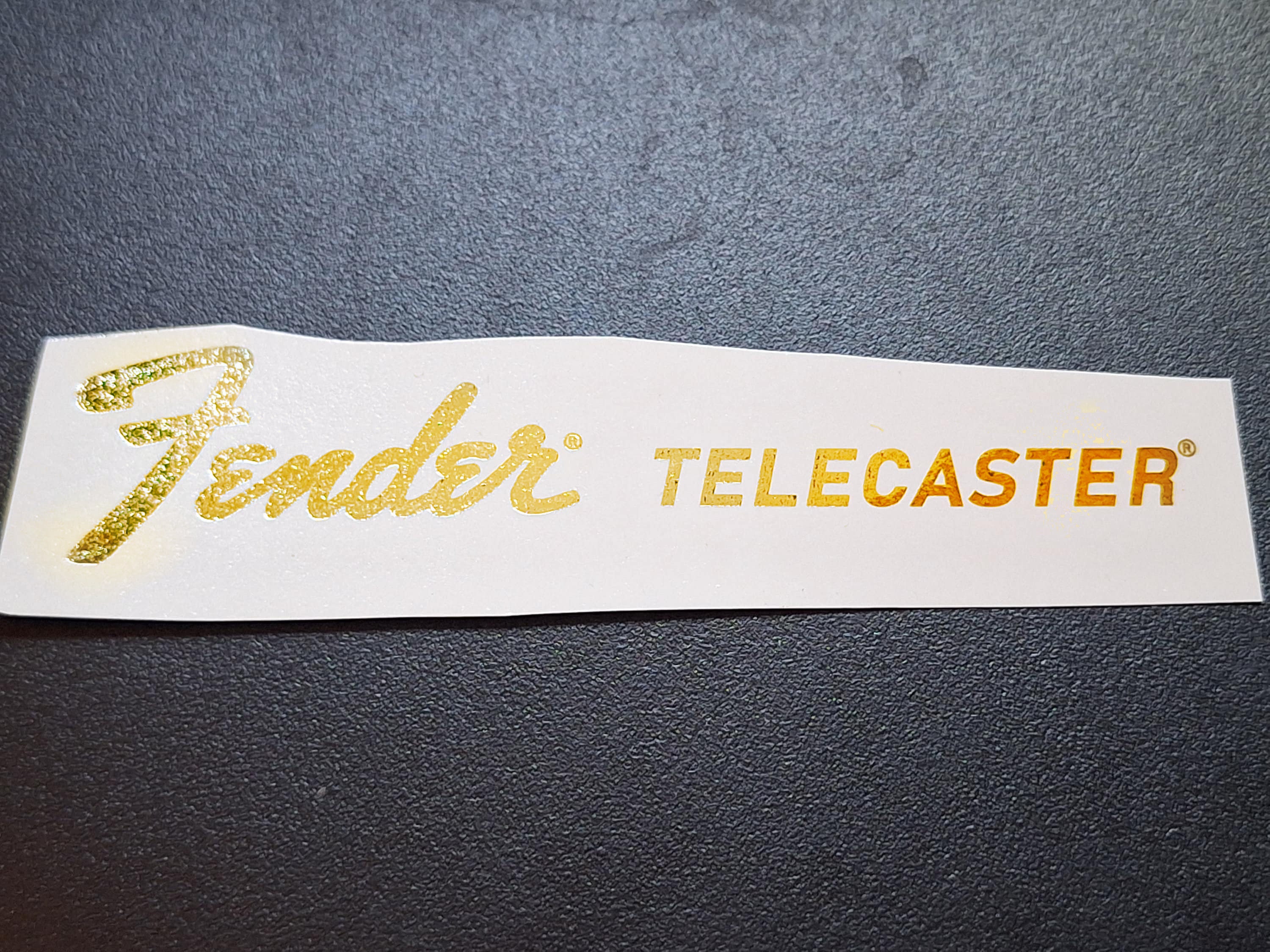 Telecaster Decal Reproduction 70s Fender Style Metallic Chrome - Etsy