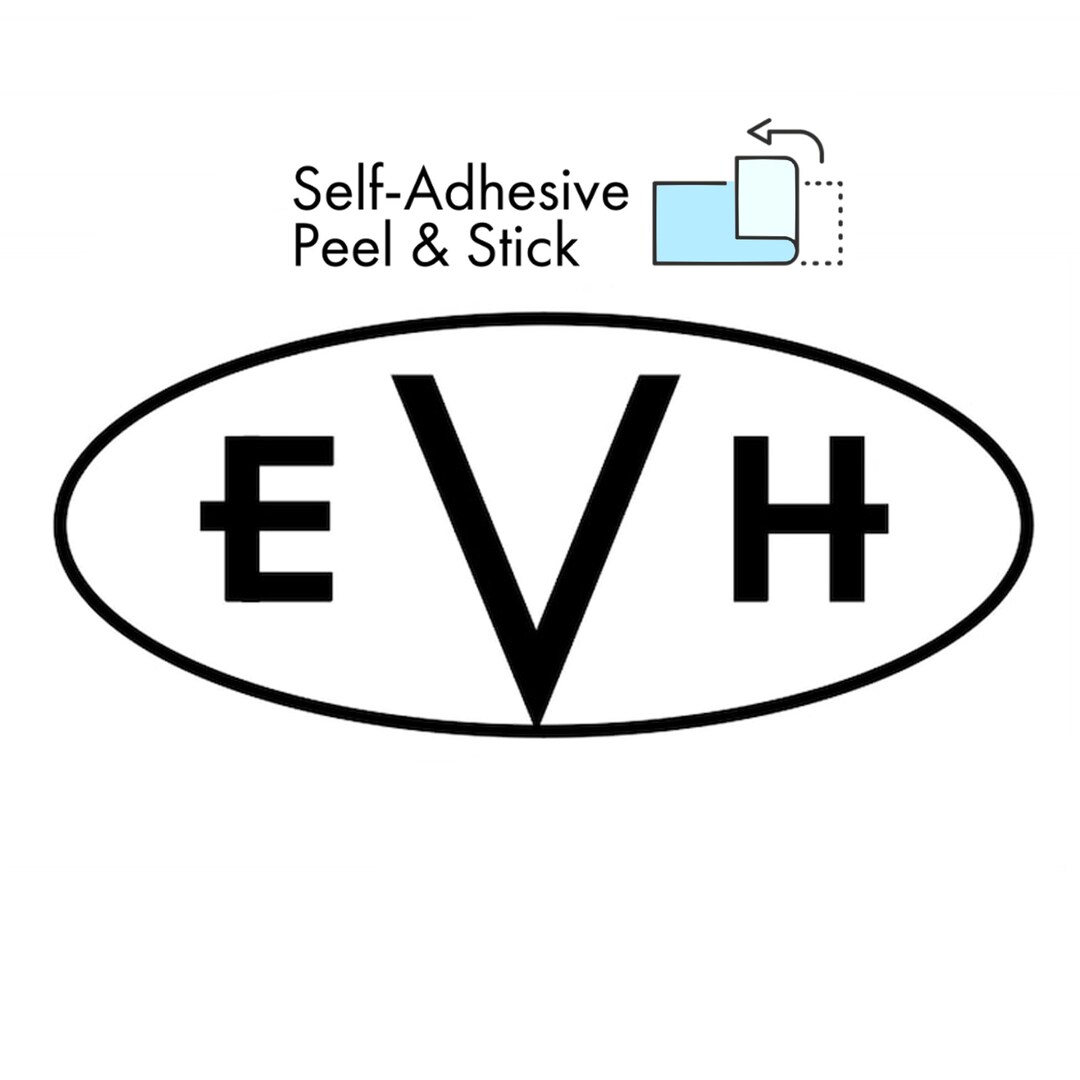 Jackson EVH Gibson Sticker Decal Self-adhesive Van Halen Headstock ...