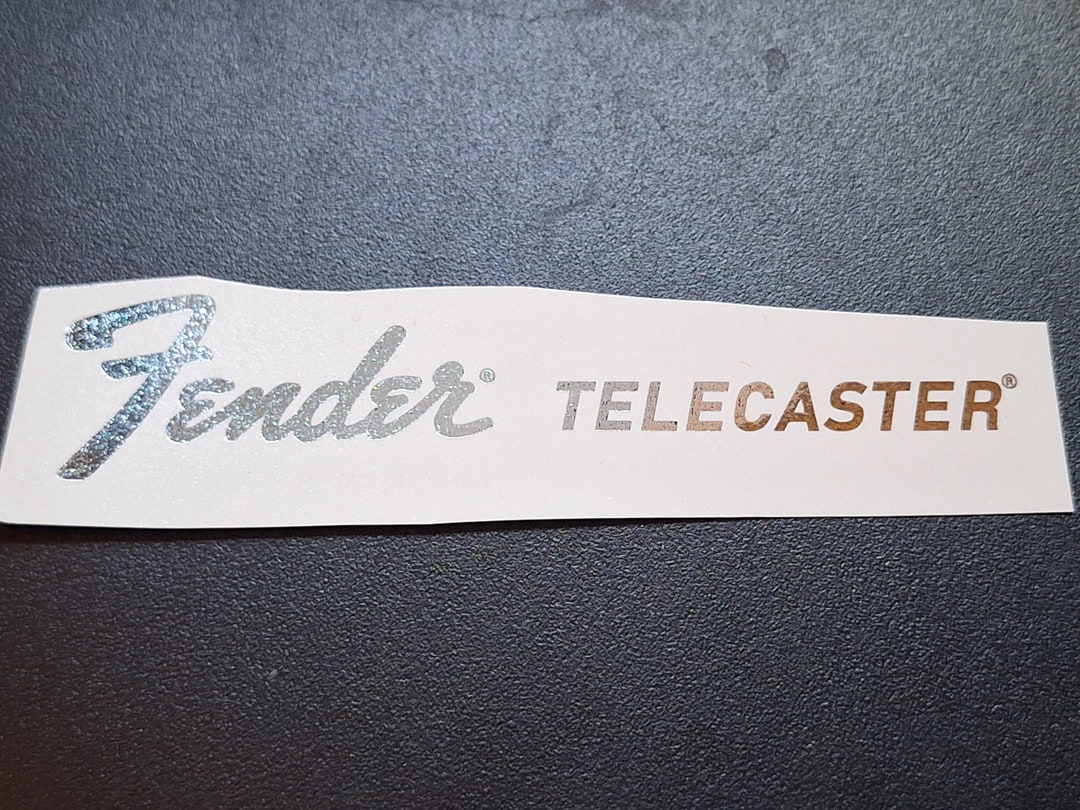 Telecaster Decal Reproduction 70s Fender Style Metallic Chrome - Etsy