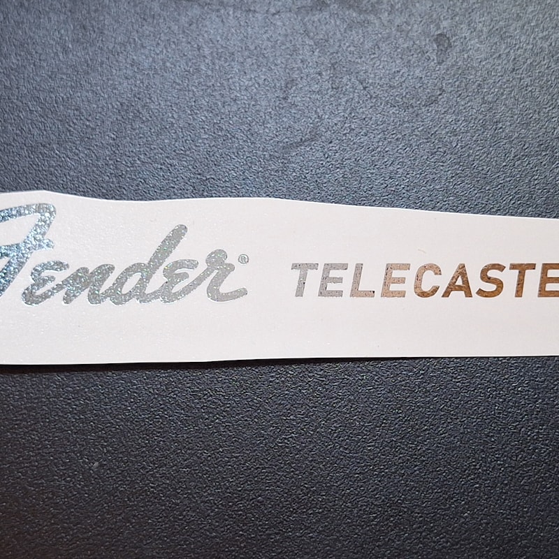 Chrome Fender Logo Decal - Etsy