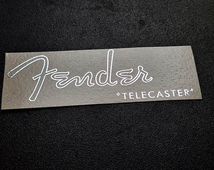 2-pack Telecaster Headstock Decal 50s Fender Style Guitars Gold or ...
