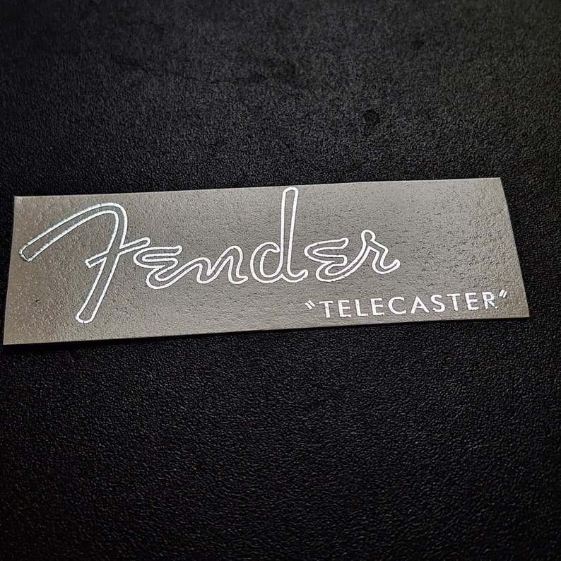2-pack Telecaster Headstock Decal 50s Fender Style Guitars Gold or ...