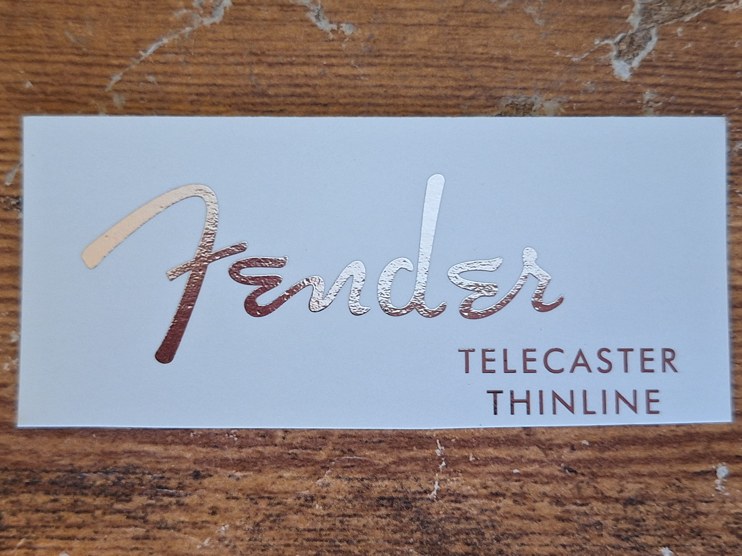 Telecaster Thinline Headstock Decal for Guitars Solid Gold or Silver - Etsy