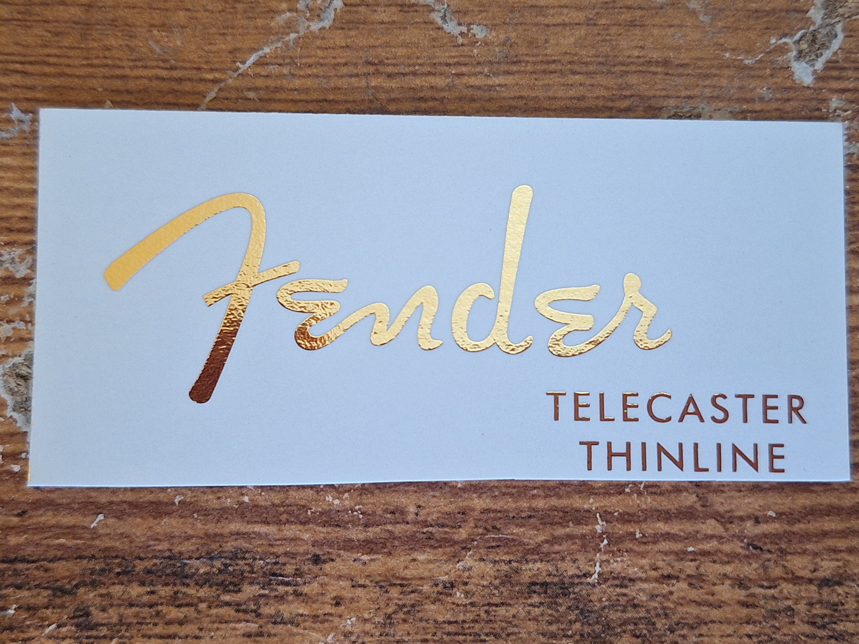 Telecaster Thinline Headstock Decal for Guitars Solid Gold or Silver - Etsy