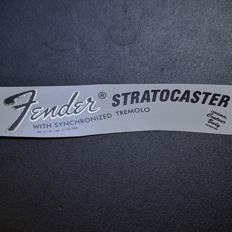2-pack Stratocaster Decal Headstock Waterslide 70s Luthier Decal - Etsy