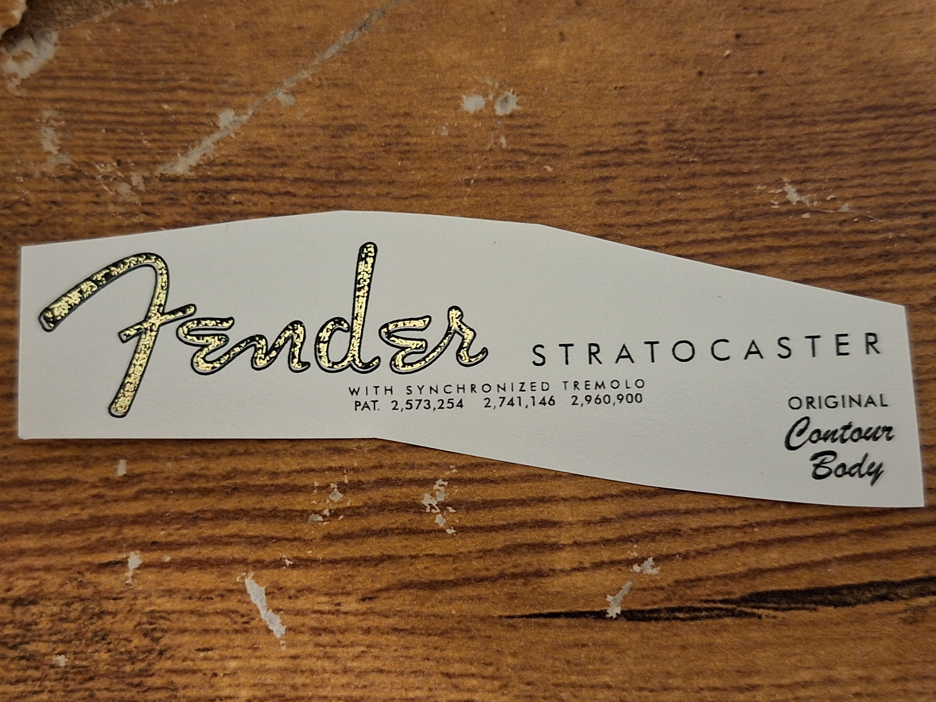 2-pack Stratocaster Decal 50s 70s Ultra-hi-res Fender Style NEW ...