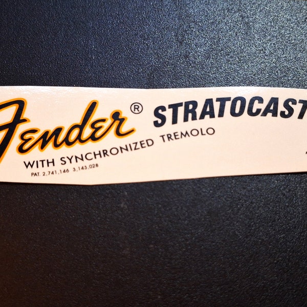 Fender Stratocaster Decal - Etsy